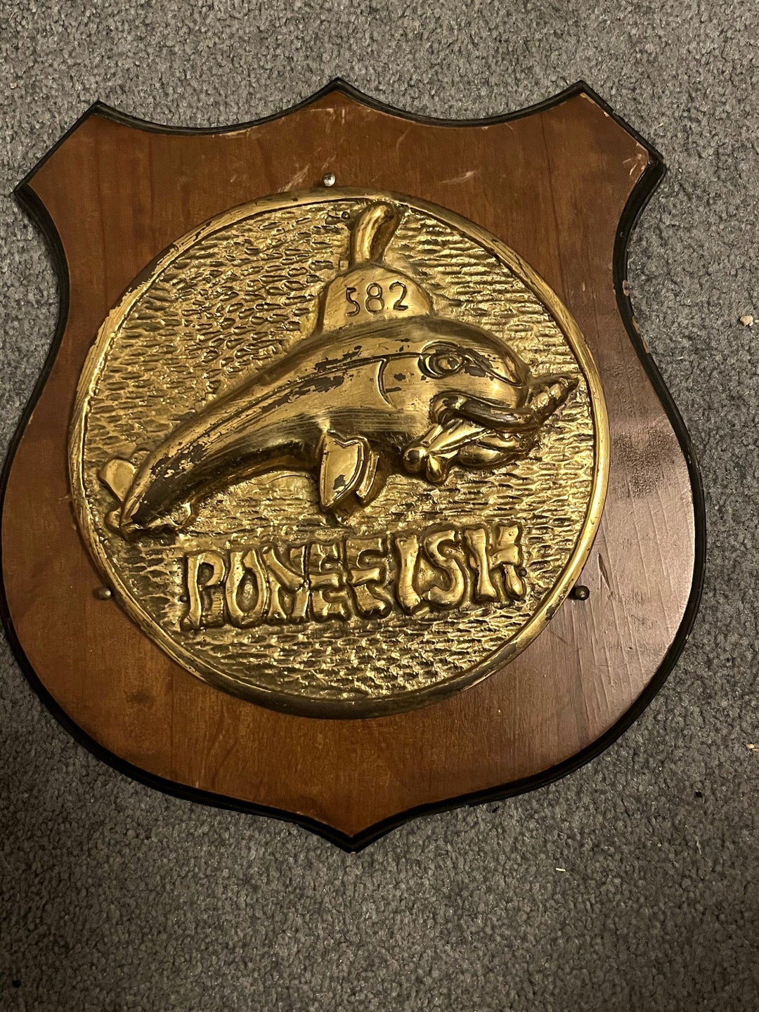 USS Bonefish Submarine SS 582 Brass Plaque - Etsy