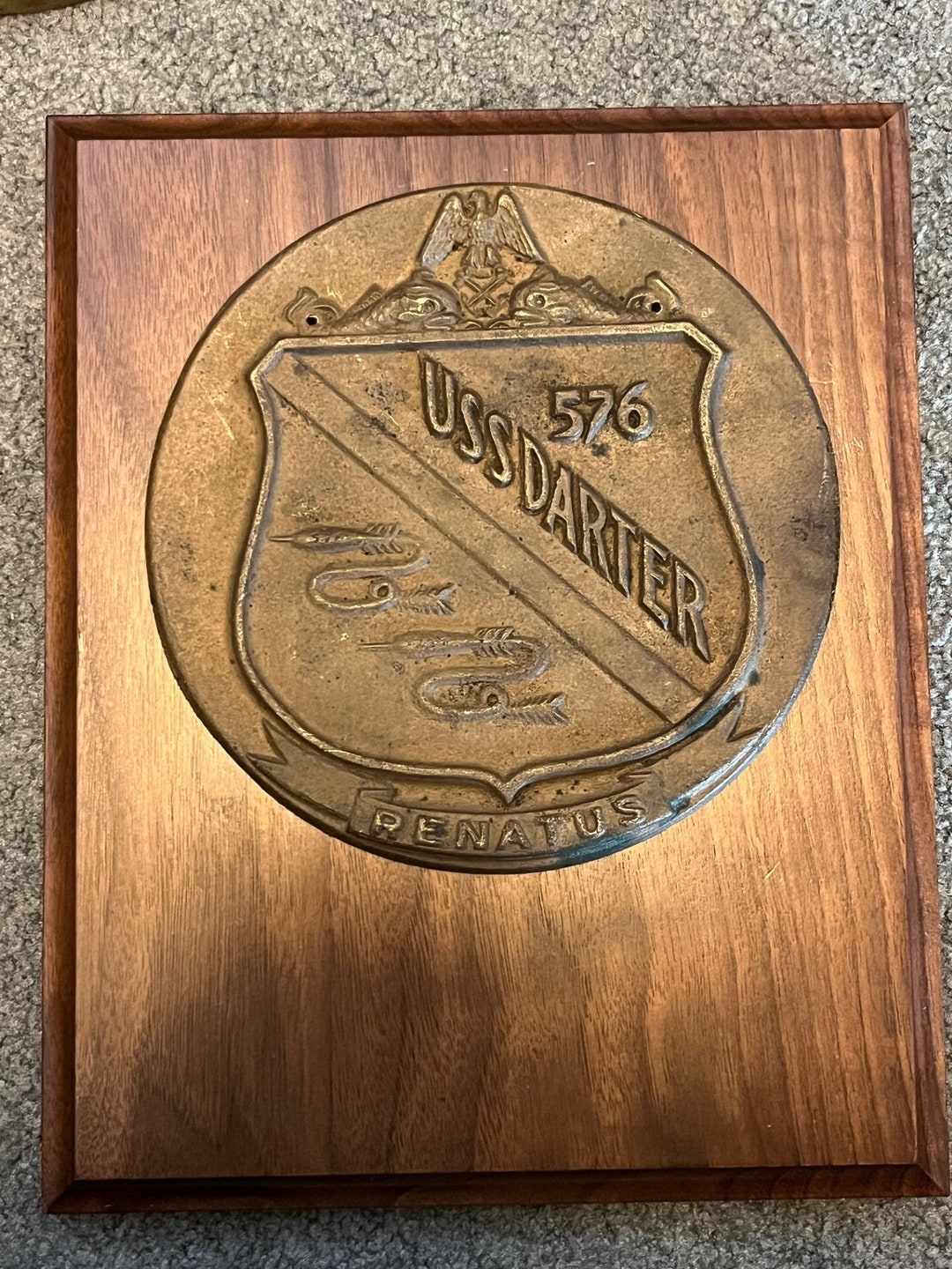 USS Darter Submarine SS 576 Brass Plaque - Etsy
