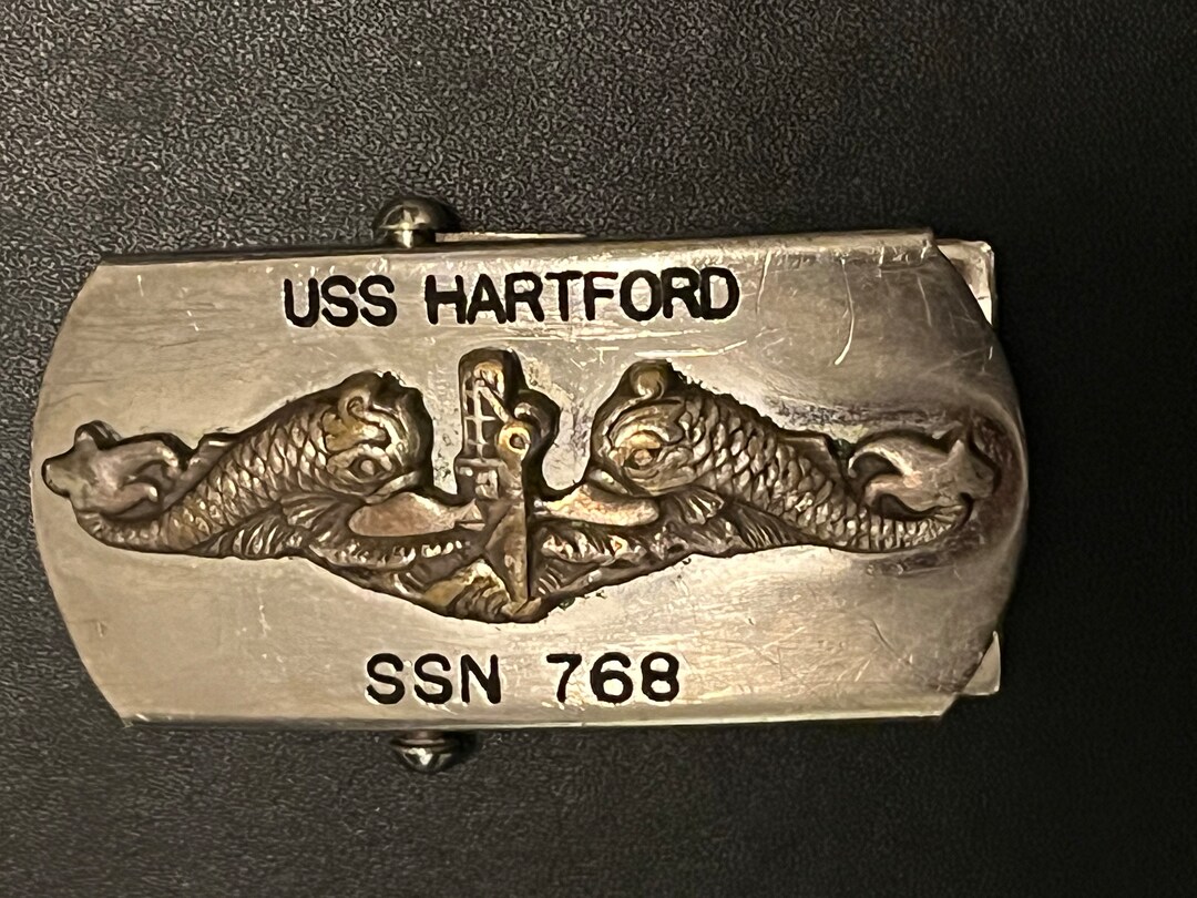 USS Hartford Submarine SSN 768 Belt Buckle - Used - Etsy