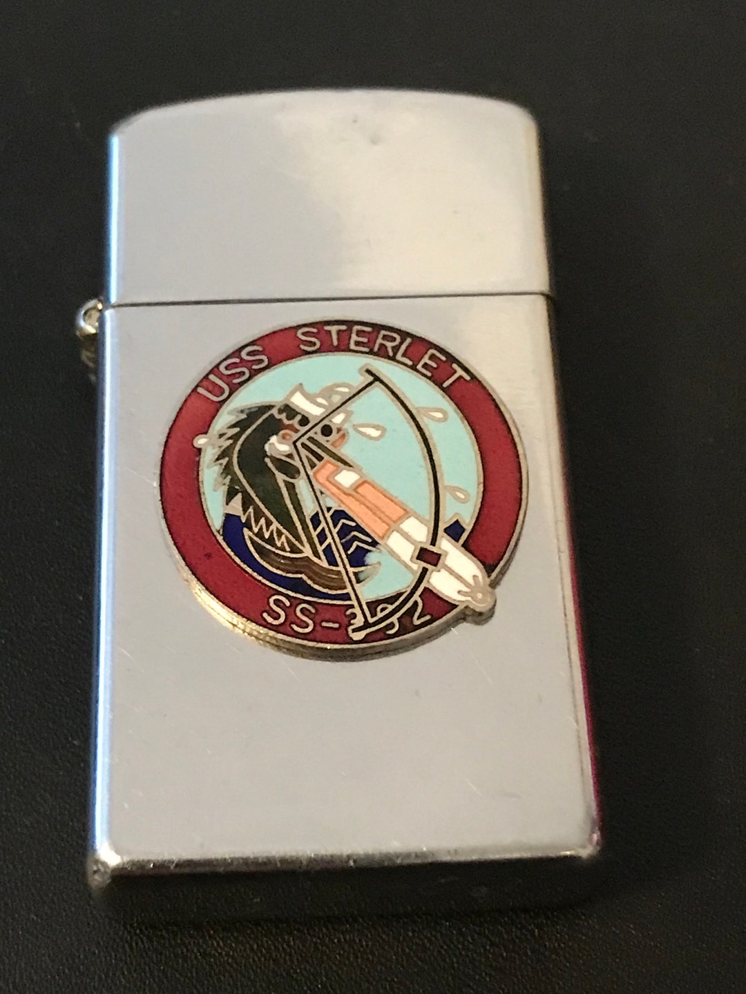 USS Sterlet Submarine SS 392 Zippo Slim Lighter Used - 1963 - Etsy