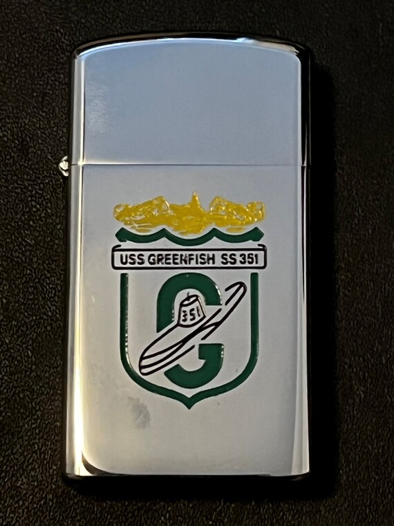 NOS USS Greenfish Submarine SS 351 Zippo Slim Lighter New - Etsy