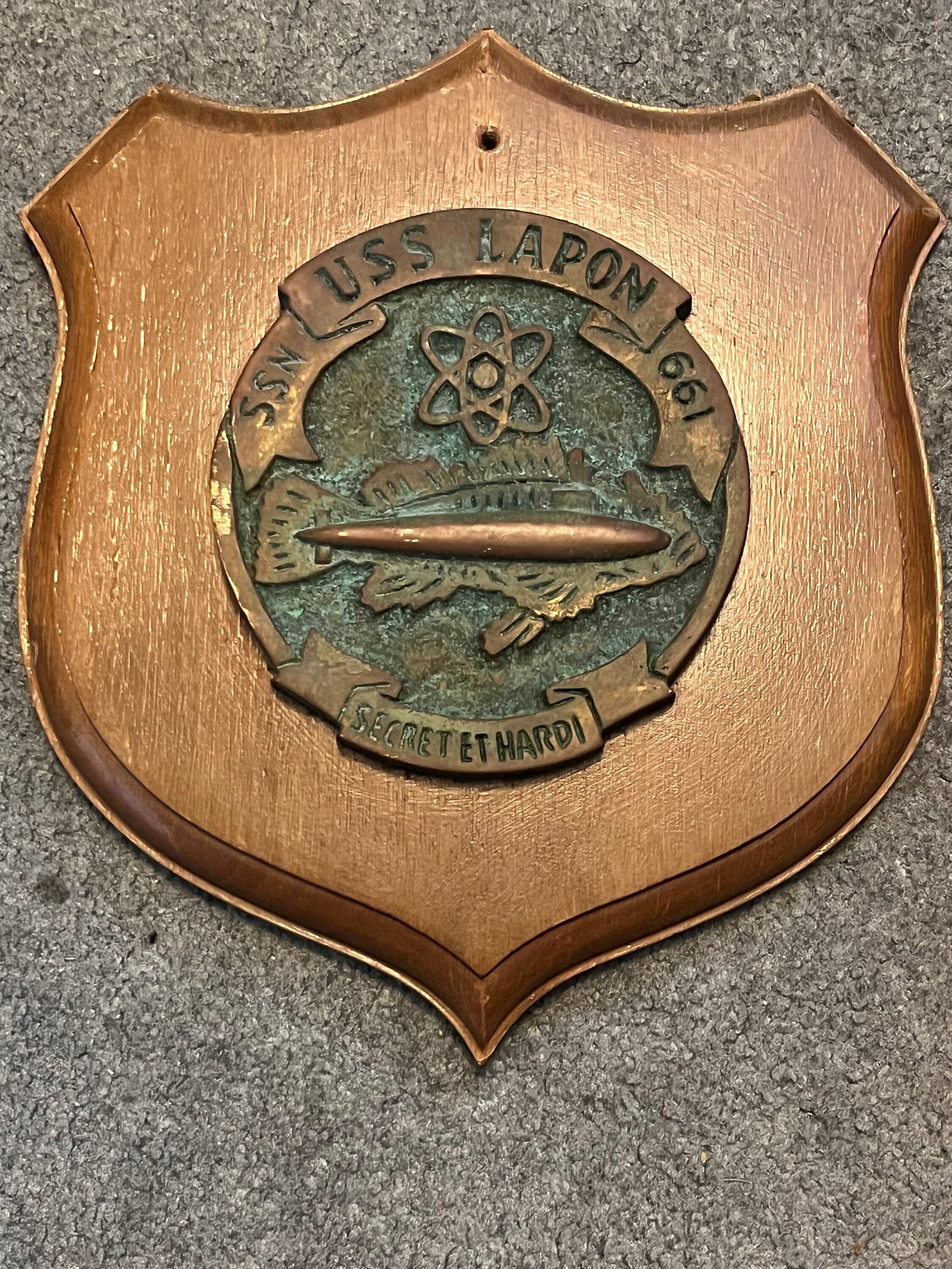 USS Lapon Submarine SSN 661 Brass Plaque - Etsy