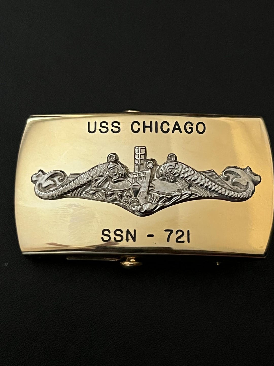 Submarine USS Chicago SSN 721 Navy Belt Buckle - New - Etsy