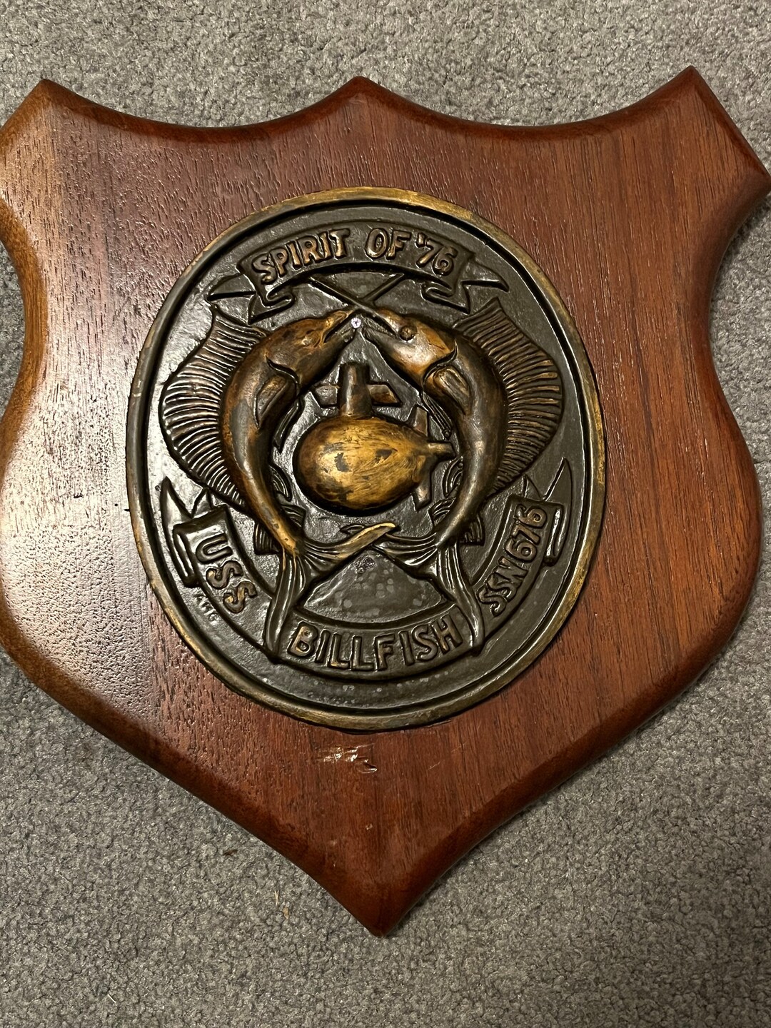 USS Billfish Submarine SSN 676 Resin Plaque - Etsy