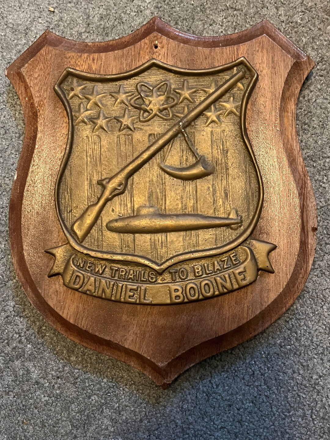 USS Daniel Boone Submarine SSBN 629 Brass Plaque - Etsy