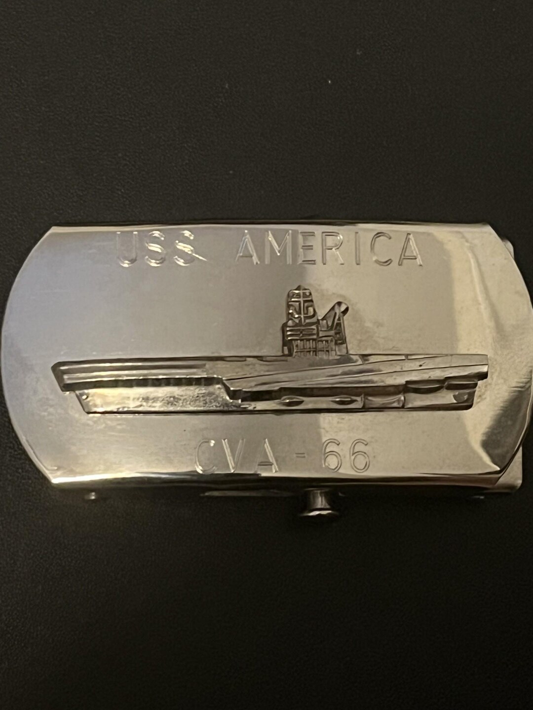 USS America Aircraft Carrier CVA-66 Belt Buckle NEW - Circa 1971 (for ...