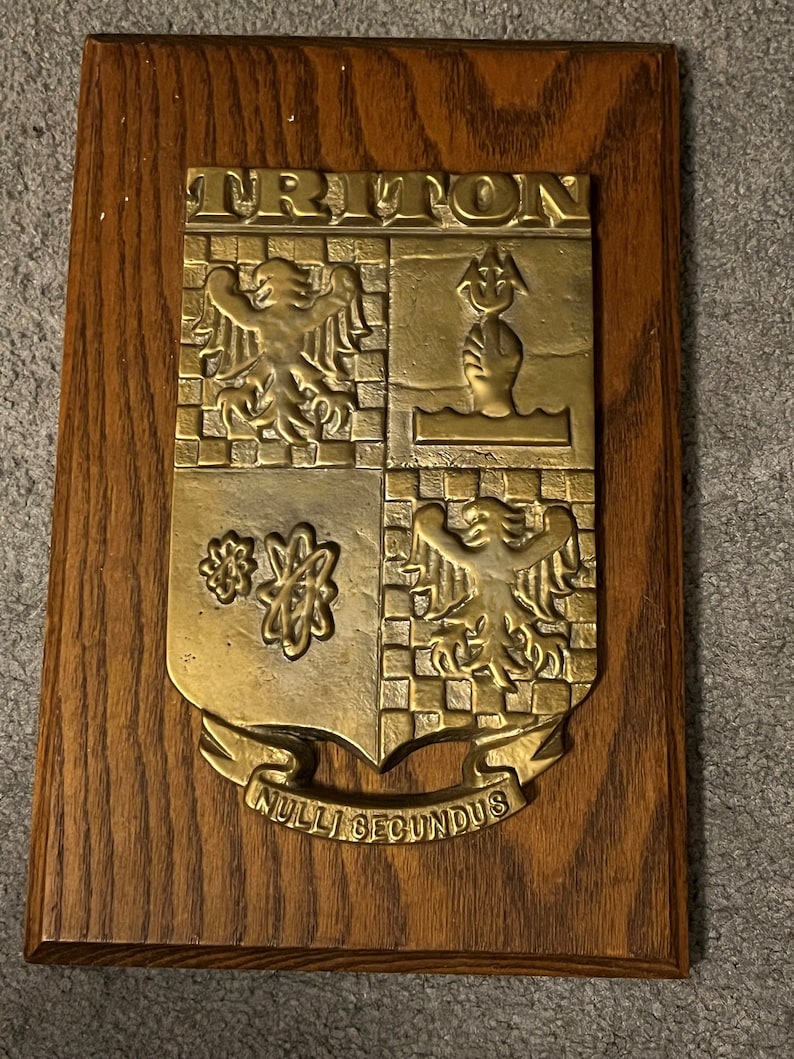 USS Triton Submarine SSRN 586 Brass Plaque - Etsy