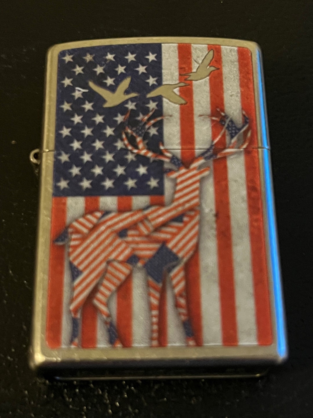 Zippo Flag Deer Hunting - Full Size Zippo Lighter - Used - Etsy