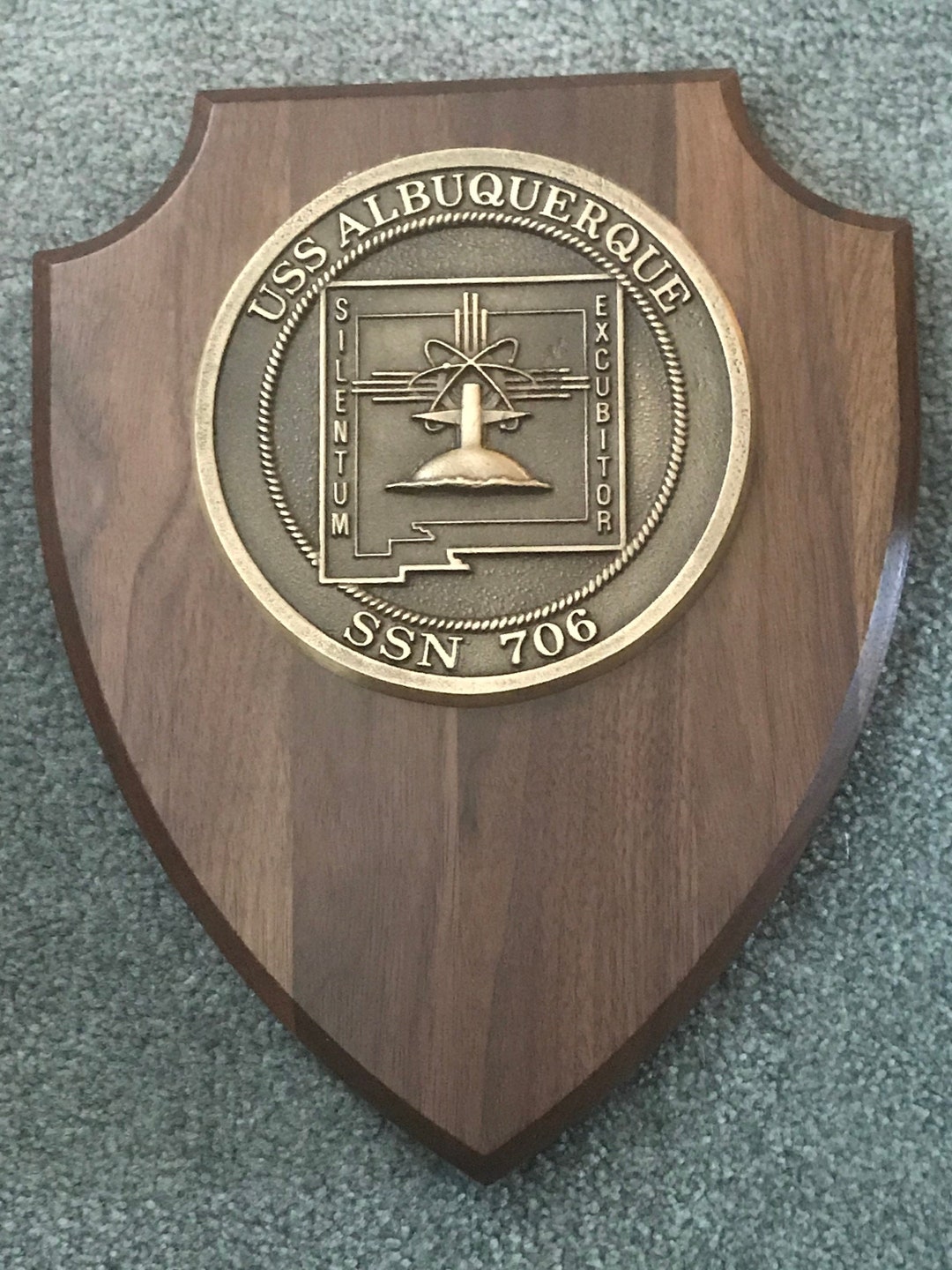 USS Albuquerque Submarine SSN 706 Brass Plaque - Etsy