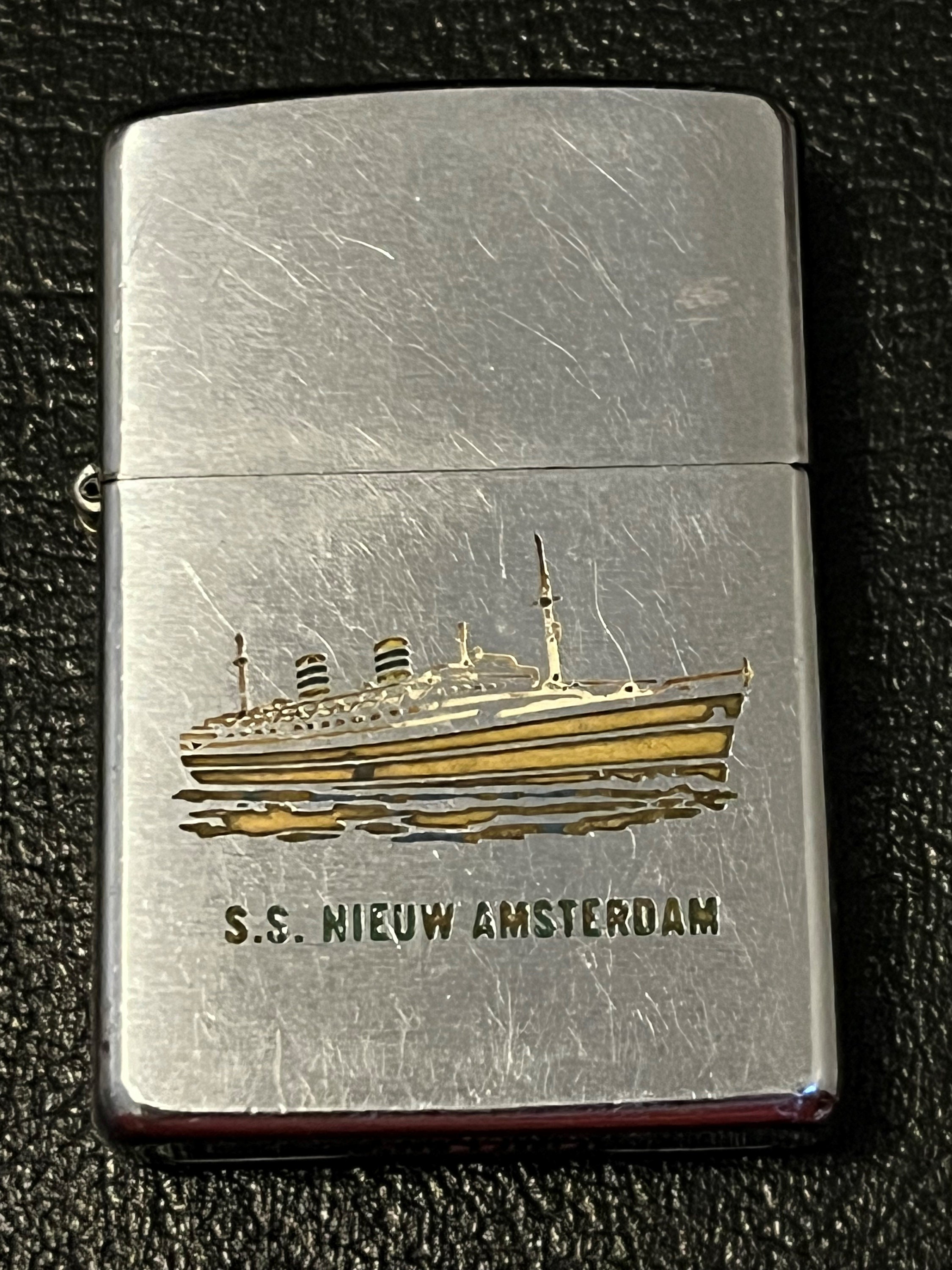 SS Nieuw Amsterdam Holland America Lines Zippo Full Size Lighter Used ...