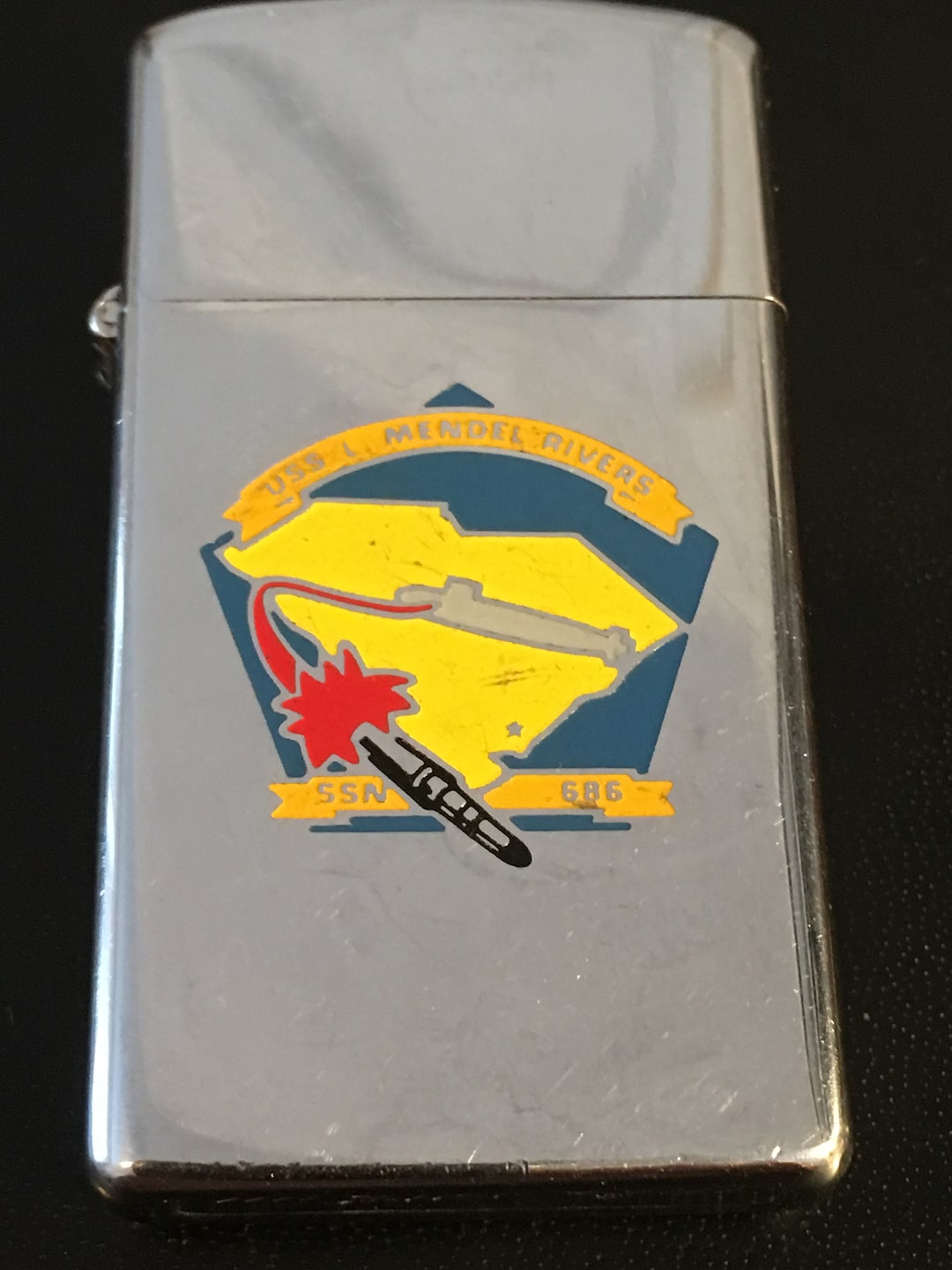 USS L Mendel Rivers Submarine SSN 686 Zippo Slim Lighter - Etsy Canada