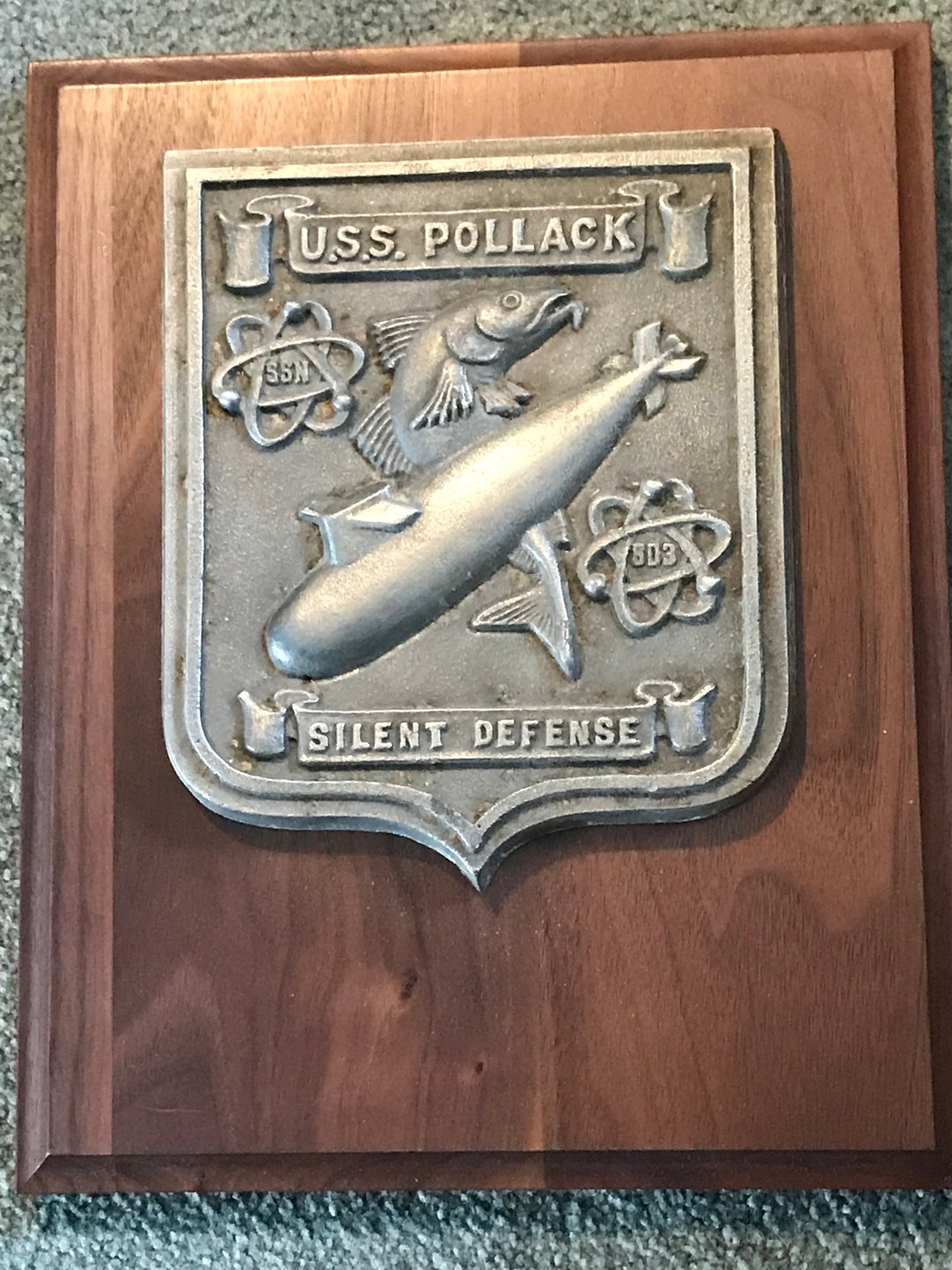 USS Pollack Submarine SSN 603 Aluminum Plaque - Etsy