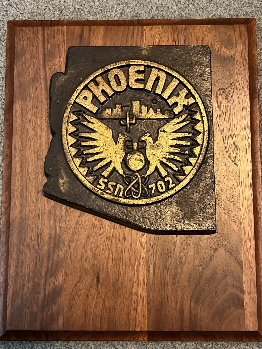 USS Phoenix Submarine SSN 702 Brass Plaque - Etsy