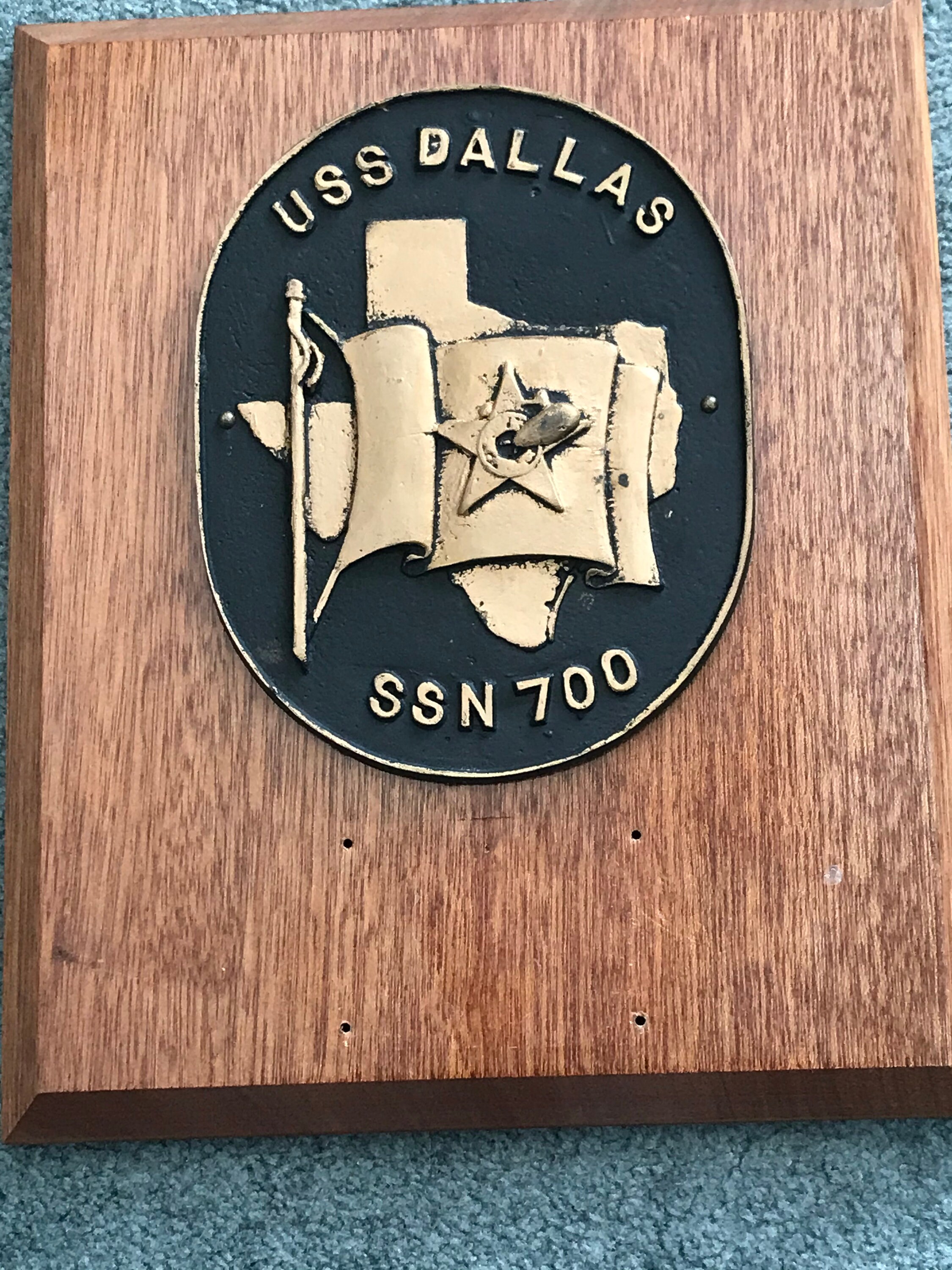 USS Dallas Submarine SSN 700 Resin Plaque - Etsy