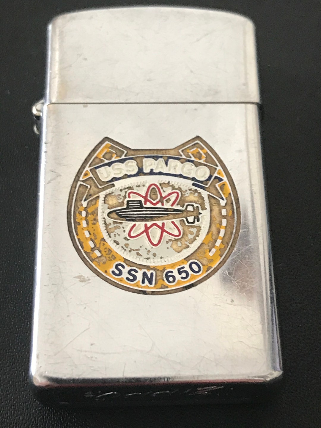 USS Pargo SSN 650 Vintage Zippo Slim Lighter - Used 1970 - Etsy