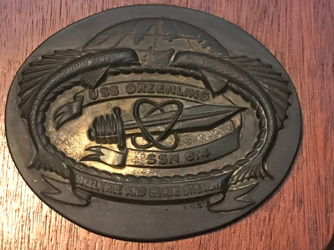 USS Greenling Submarine SSN 614 Brass Plaque - Etsy