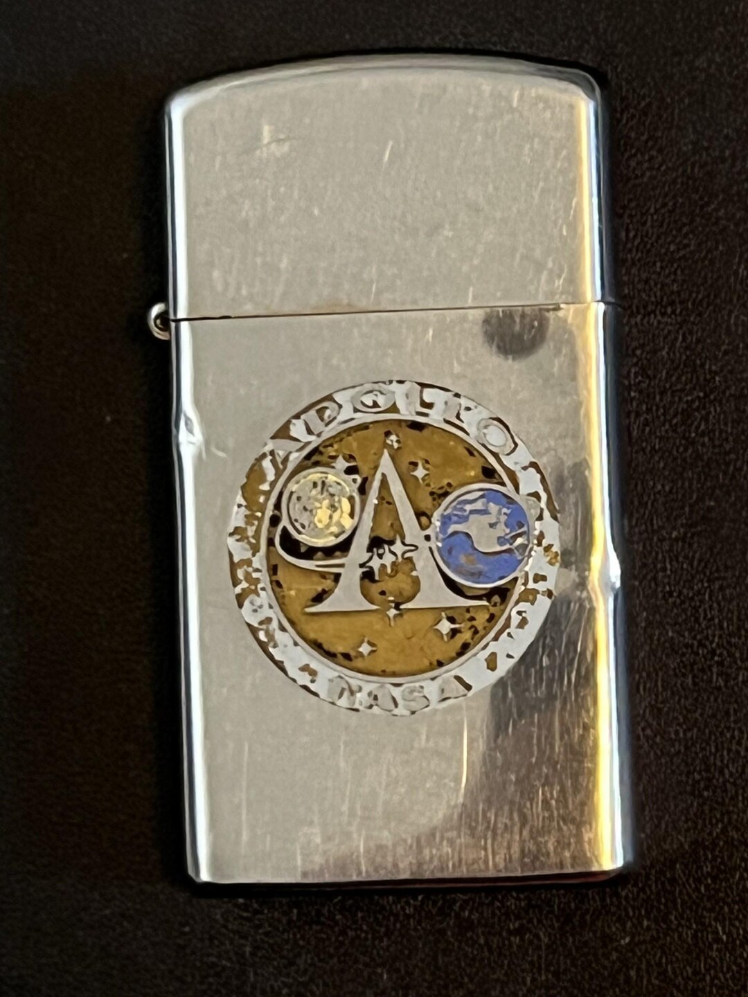 NASA Apollo Zippo Slim Advertising Lighter - 1971 Used - Etsy