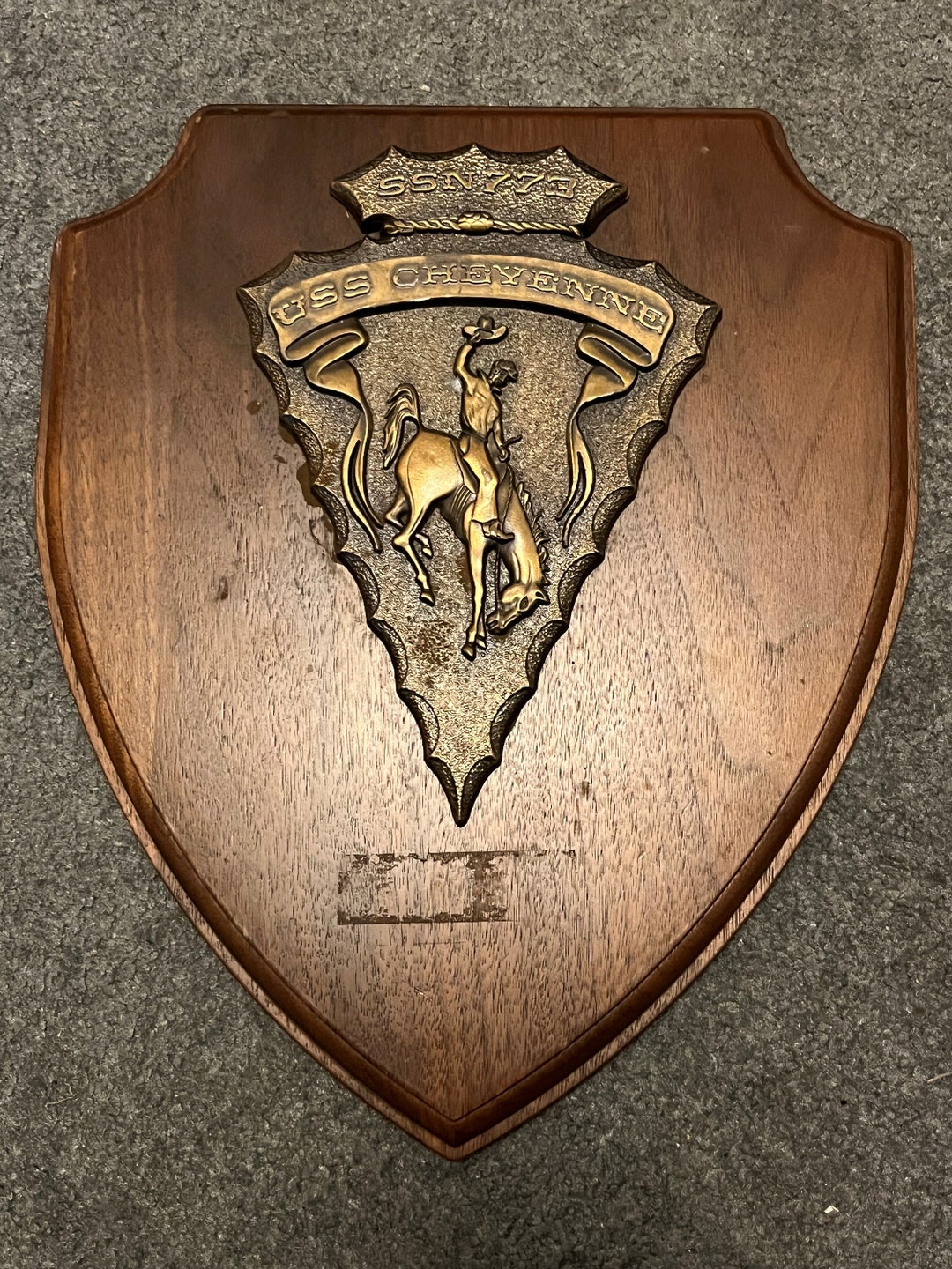 USS Cheyenne Submarine SSN 773 Brass Plaque - Etsy