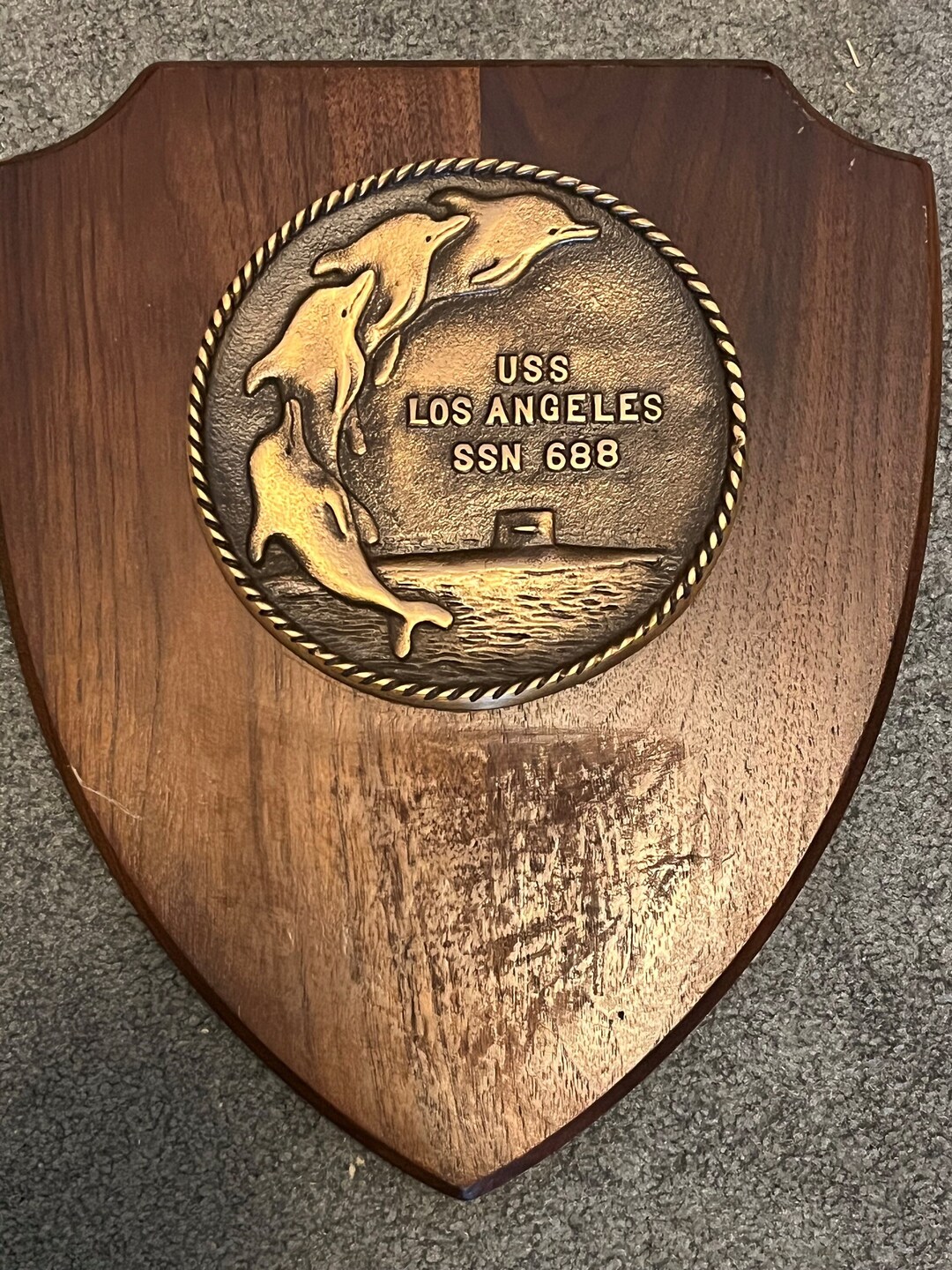 USS Los Angeles Submarine SSN 688 Brass Plaque - Etsy