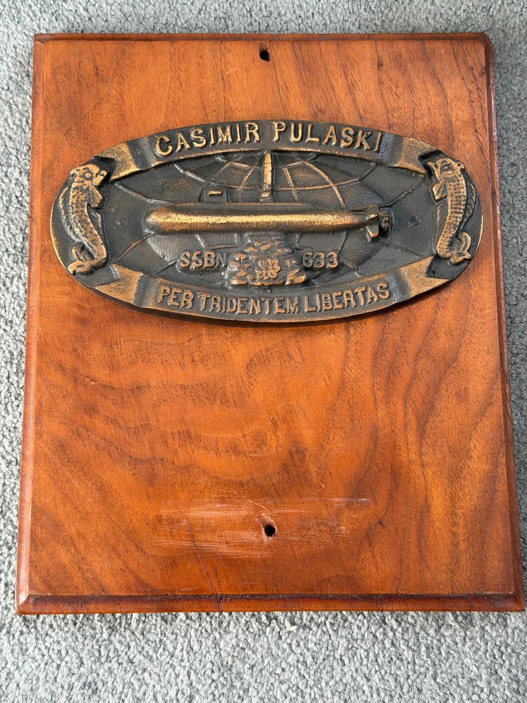 USS Casimir Pulaski Submarine SSBN 633 Brass Plaque - Etsy