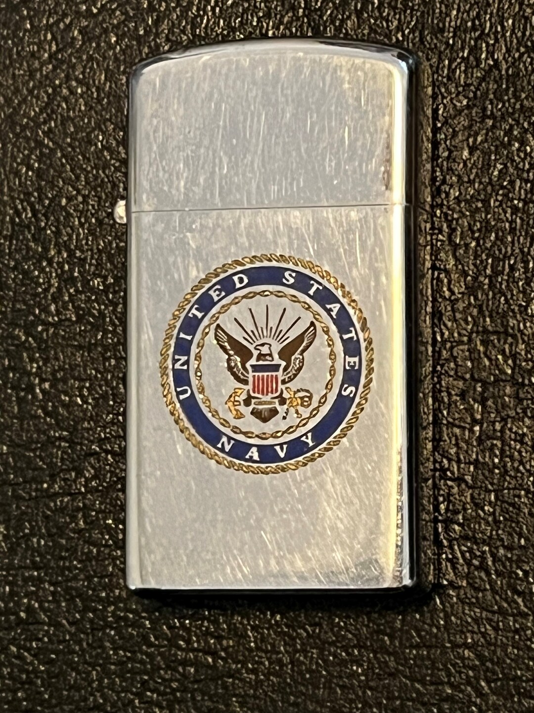 United States Navy Zippo Slim Lighter - Used 1973 - Etsy