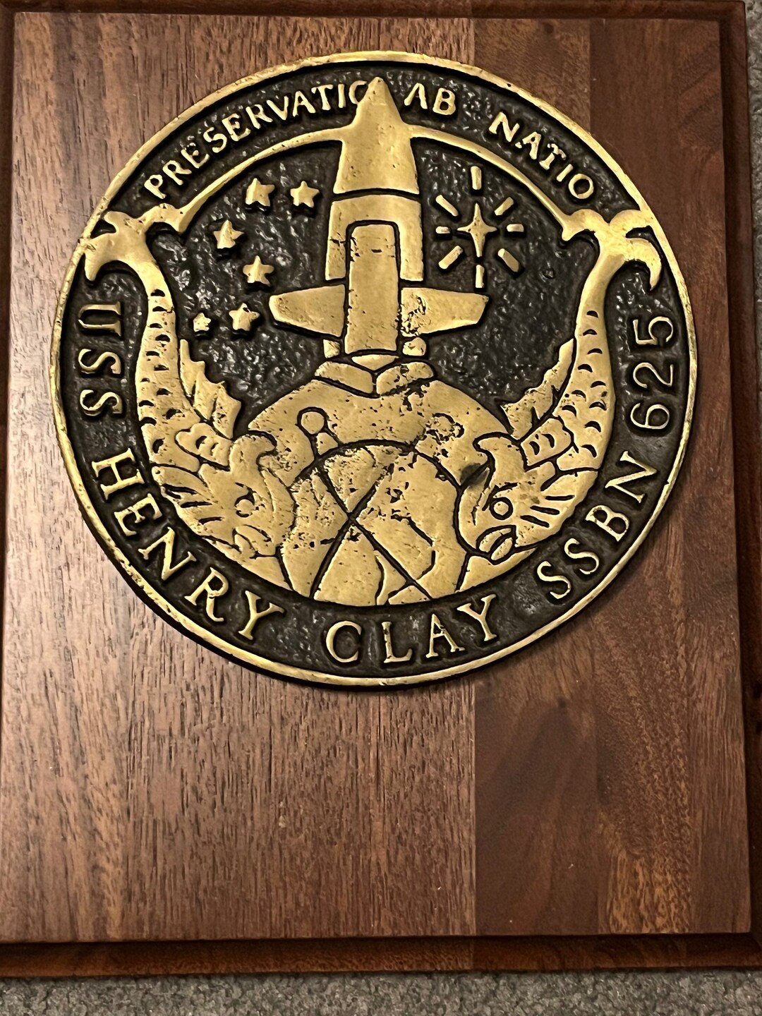 USS Henry Clay Submarine SSBN 625 Brass Plaque - Etsy Hong Kong