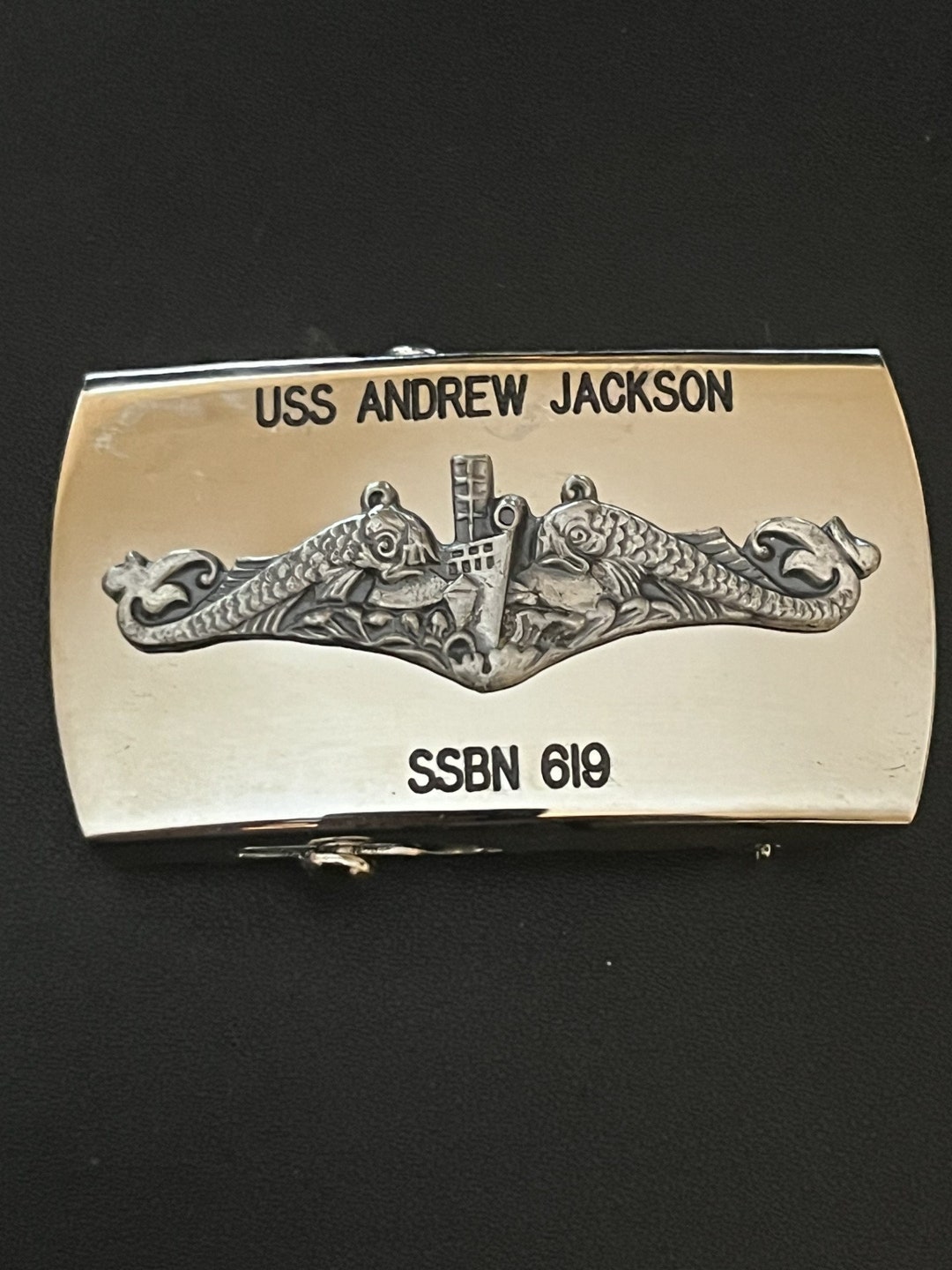 USS Andrew Jackson Submarine SSBN 619 Belt Buckle - New - Etsy