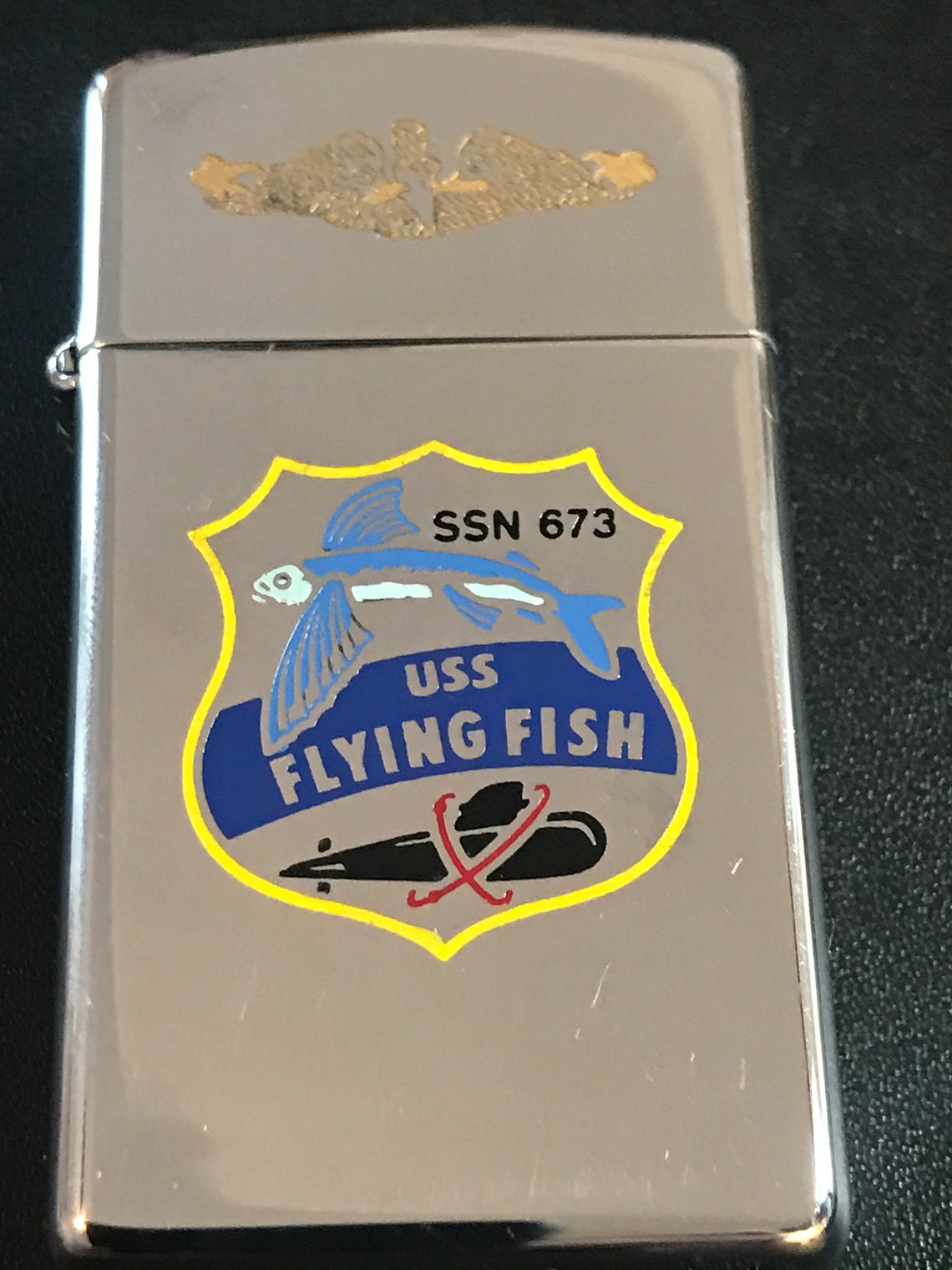 USS Flying Fish Submarine SSN 673 Zippo Slim Lighter 1978 - Etsy