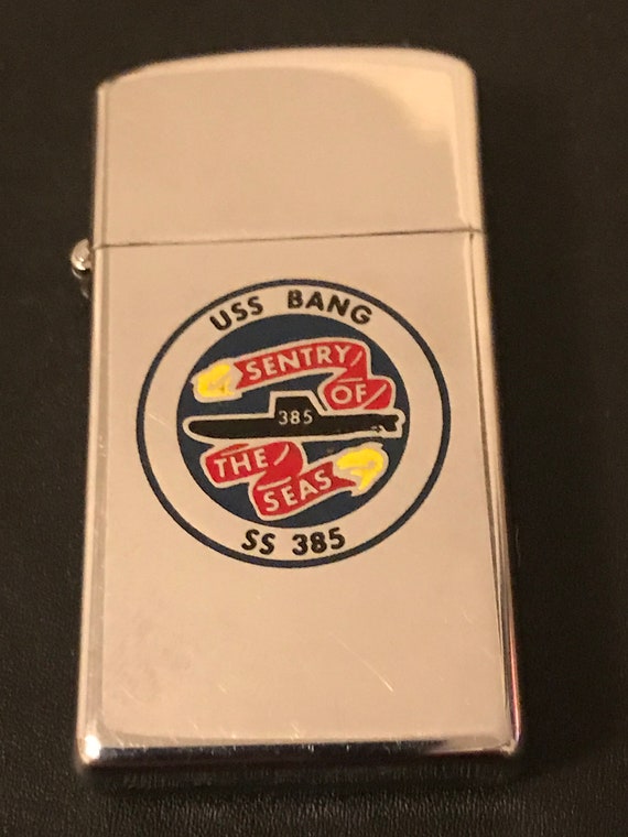 USS Bang Submarine SS 385 Zippo Slim Lighter Used 1968 - Etsy