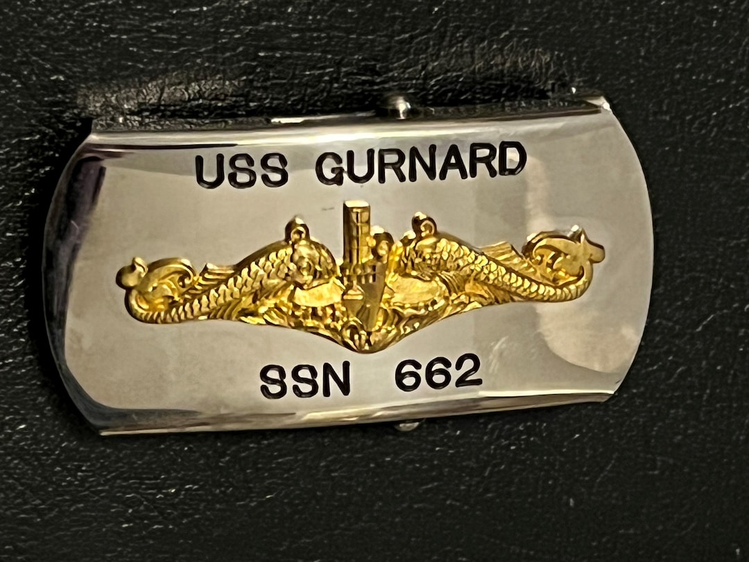 Submarine USS Gurnard SSN 662 Navy Belt Buckle - Used - Etsy