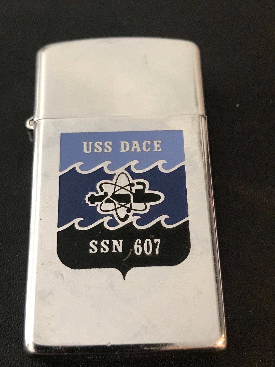USS Dace Submarine SSN 607 Zippo Slim Lighter Used 1983 - Etsy USS Dace Submarine SSN 607 Zippo Slim Lighter Used 1983 - Etsy