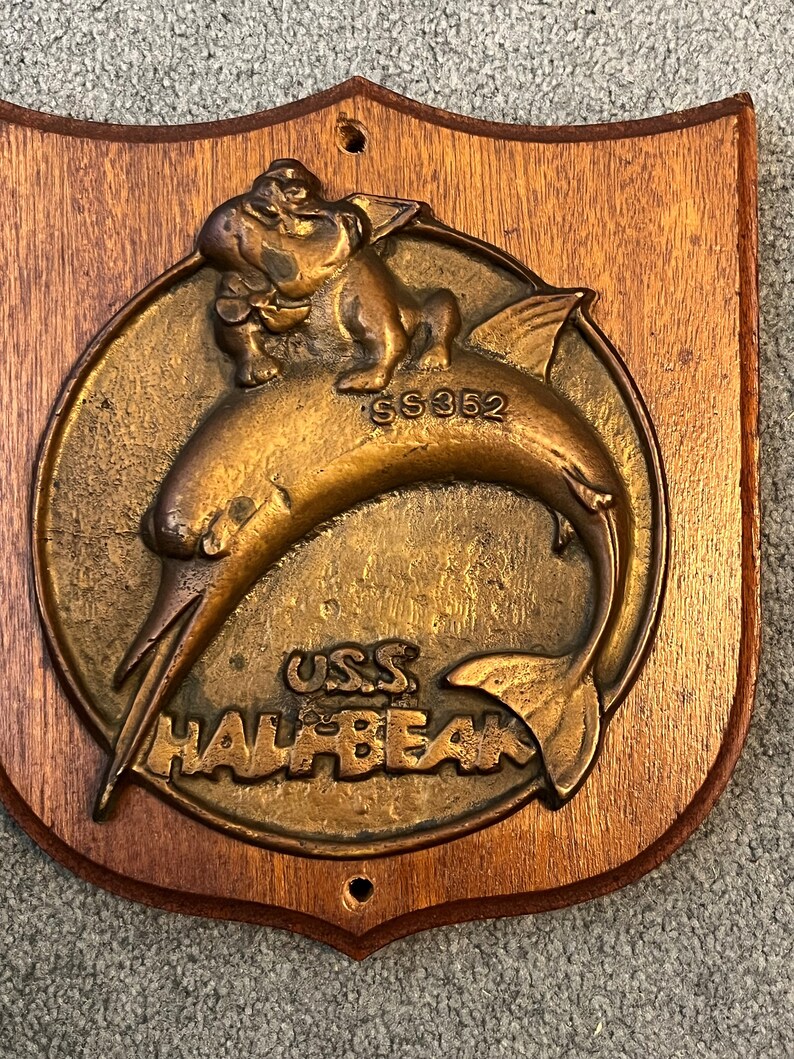 USS Halfbeak Submarine SS 352 Brass Plaque - Etsy