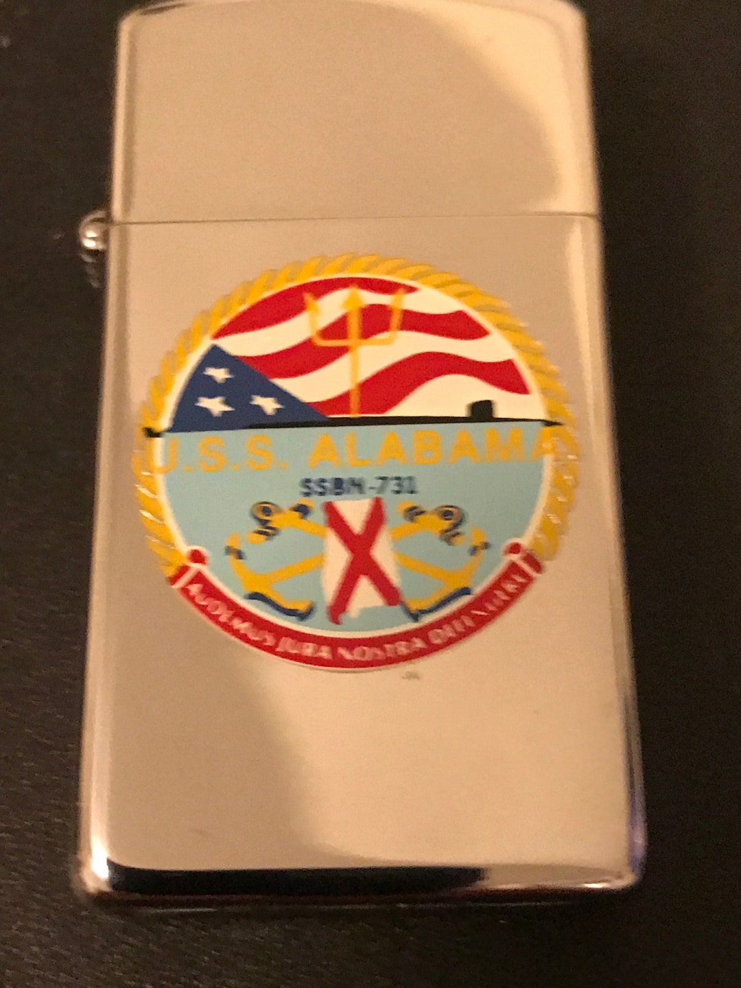 NOS USS Alabama Submarine SSBN 731 Zippo Slim Lighter New - 1989 - Etsy