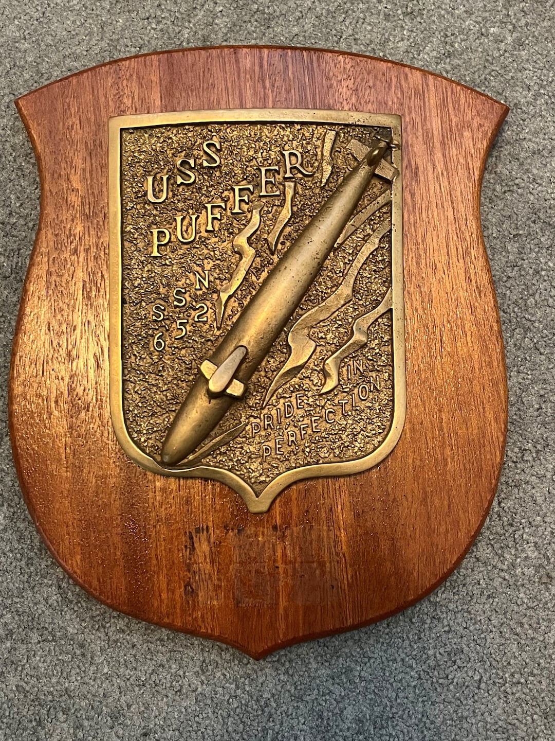 USS Puffer Submarine SSN 652 Brass Plaque - Etsy