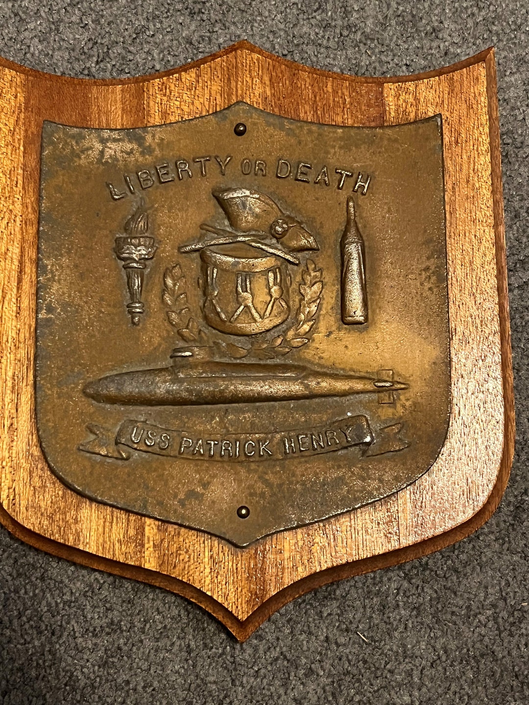 USS Patrick Henry Submarine SSBN 599 Aluminum Plaque - Etsy