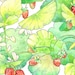 Strawberry Print, Botanical Art Print, Watercolor Garden Art, Vegetable ...