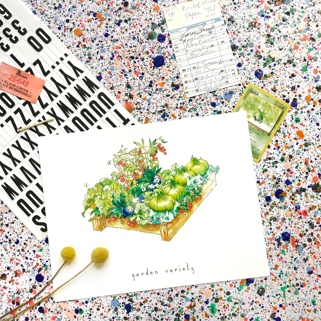 Garden Variety (pokémon and Square Foot Gardening), Pokémon Art Print ...