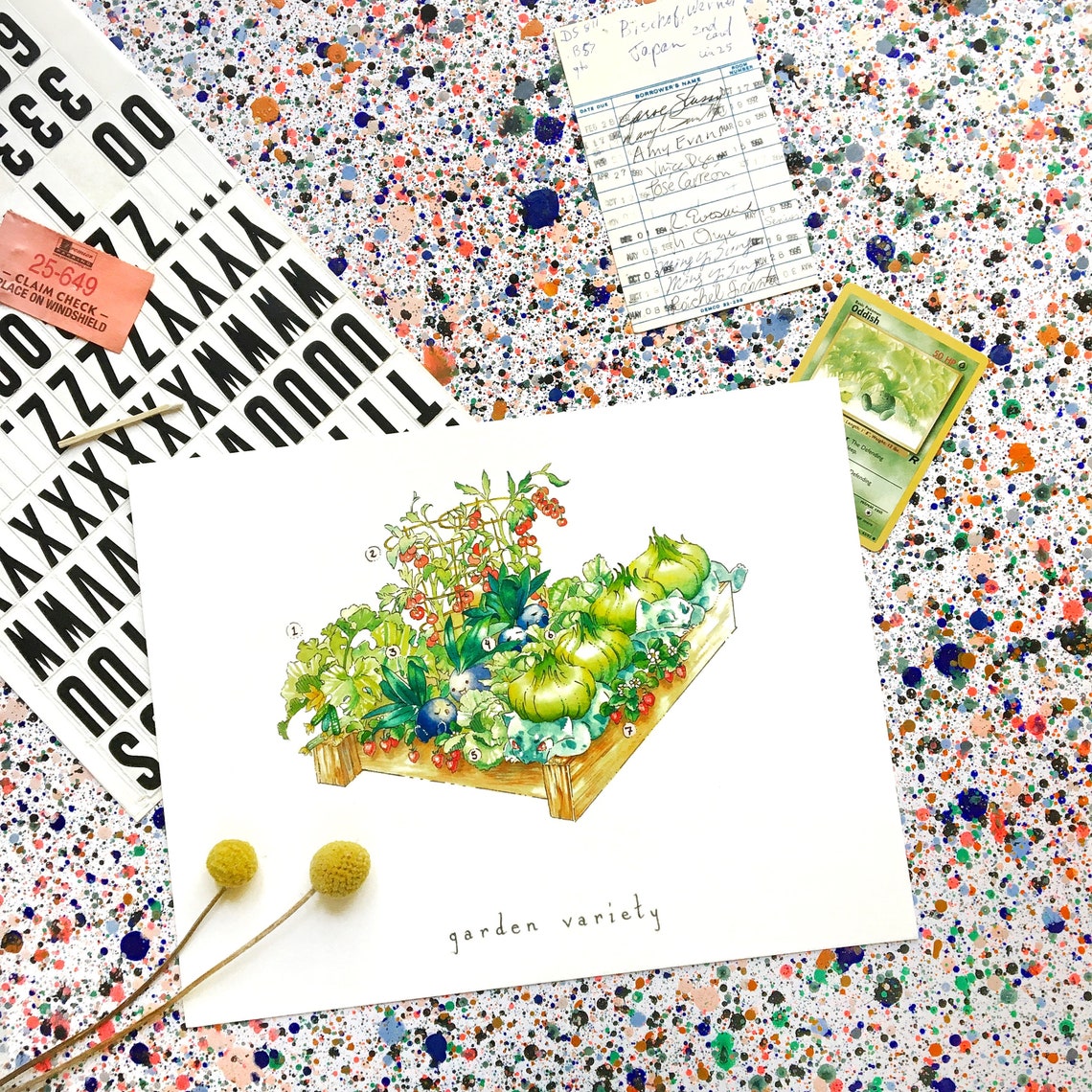 Garden Variety (pokémon and Square Foot Gardening), Pokémon Art Print ...