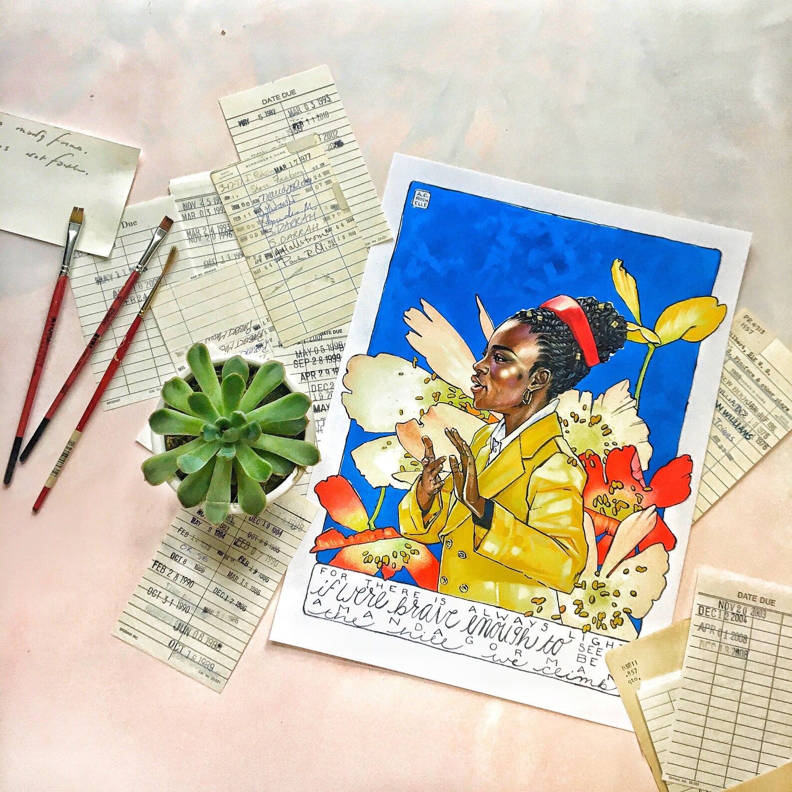 Amanda Gorman Print the Hill We Climb Poem Illustration - Etsy