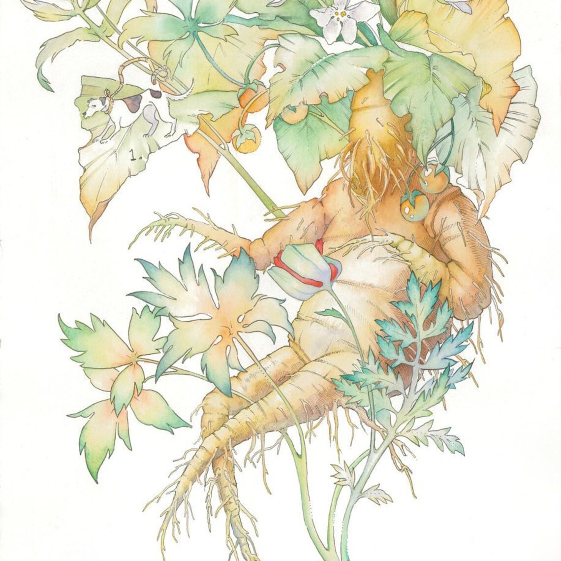 Witchs Bouquet Herbalism Print Witchy Botanical Print Wise - Etsy