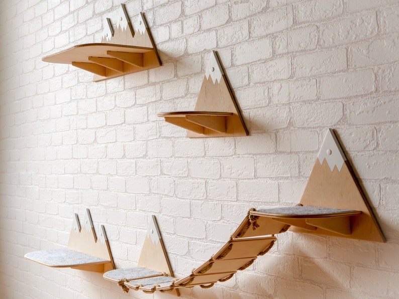 Mountain Peak Cat Step Cat Wall Furniture Modern Cat Steps - Etsy