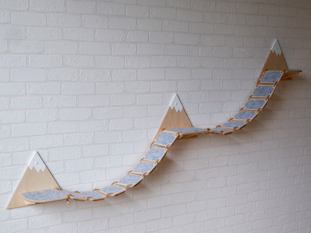 Modern Cat Wall Bridge Cat Furniture Cat Rope Bridge - Etsy Australia