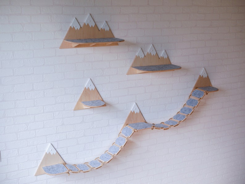 Large Wall-mounted Bridge With Felt for Cats - Etsy