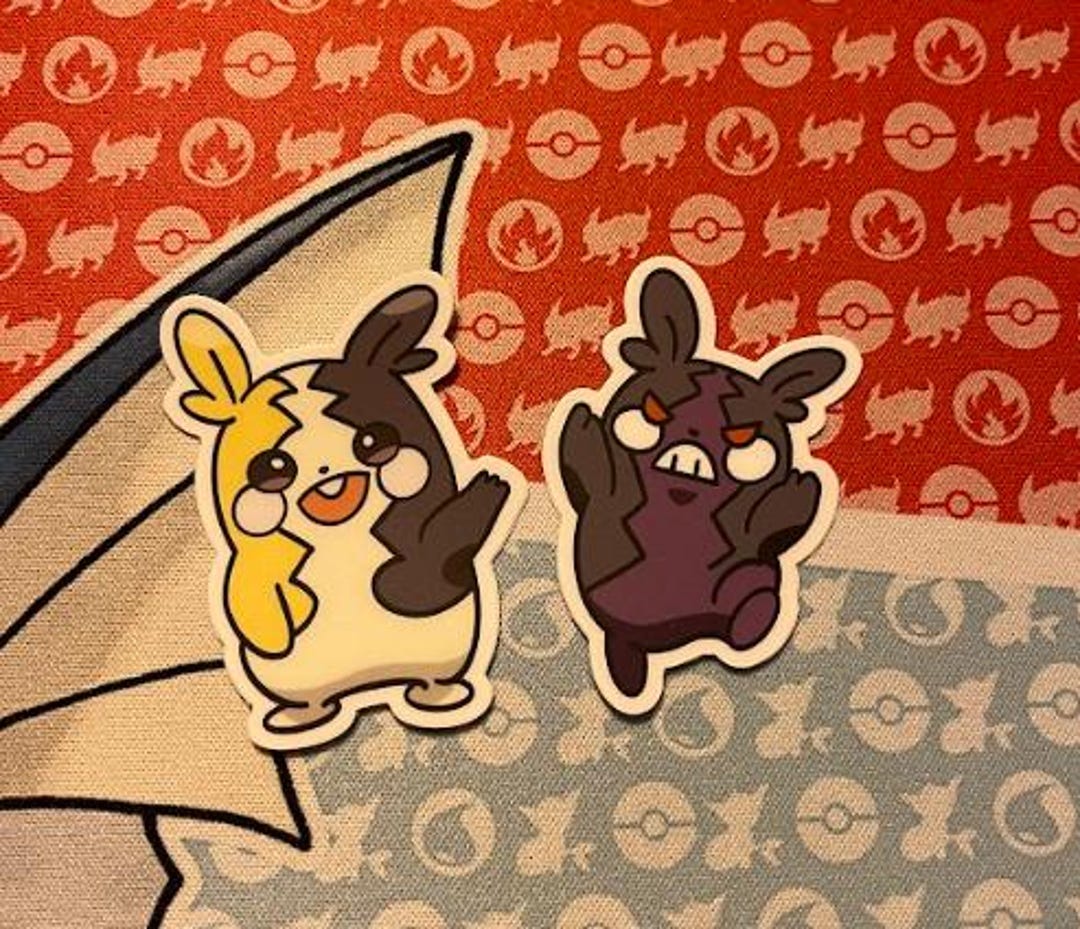 Morpeko Sticker Bundle 2 Pokemon Inspired Matte Stickers, 2x2 - Etsy