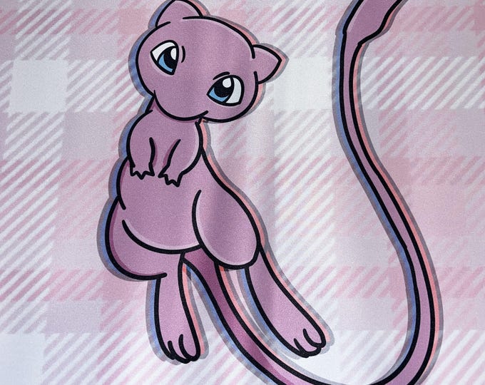Mew Playmat (14"x24" Custom Playmat or Mousepad) - Etsy