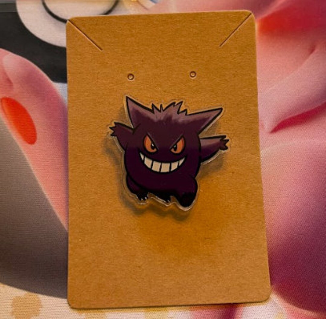 Gengar Acrylic Pin 2x2 Pokemon Inspired Pin Made From Acrylic - Etsy