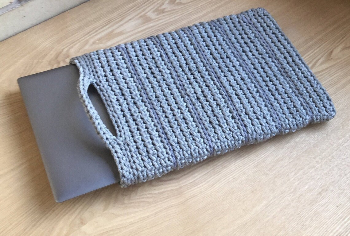 Notebook case Crochet Laptop bag Laptop sleeve Laptop | Etsy