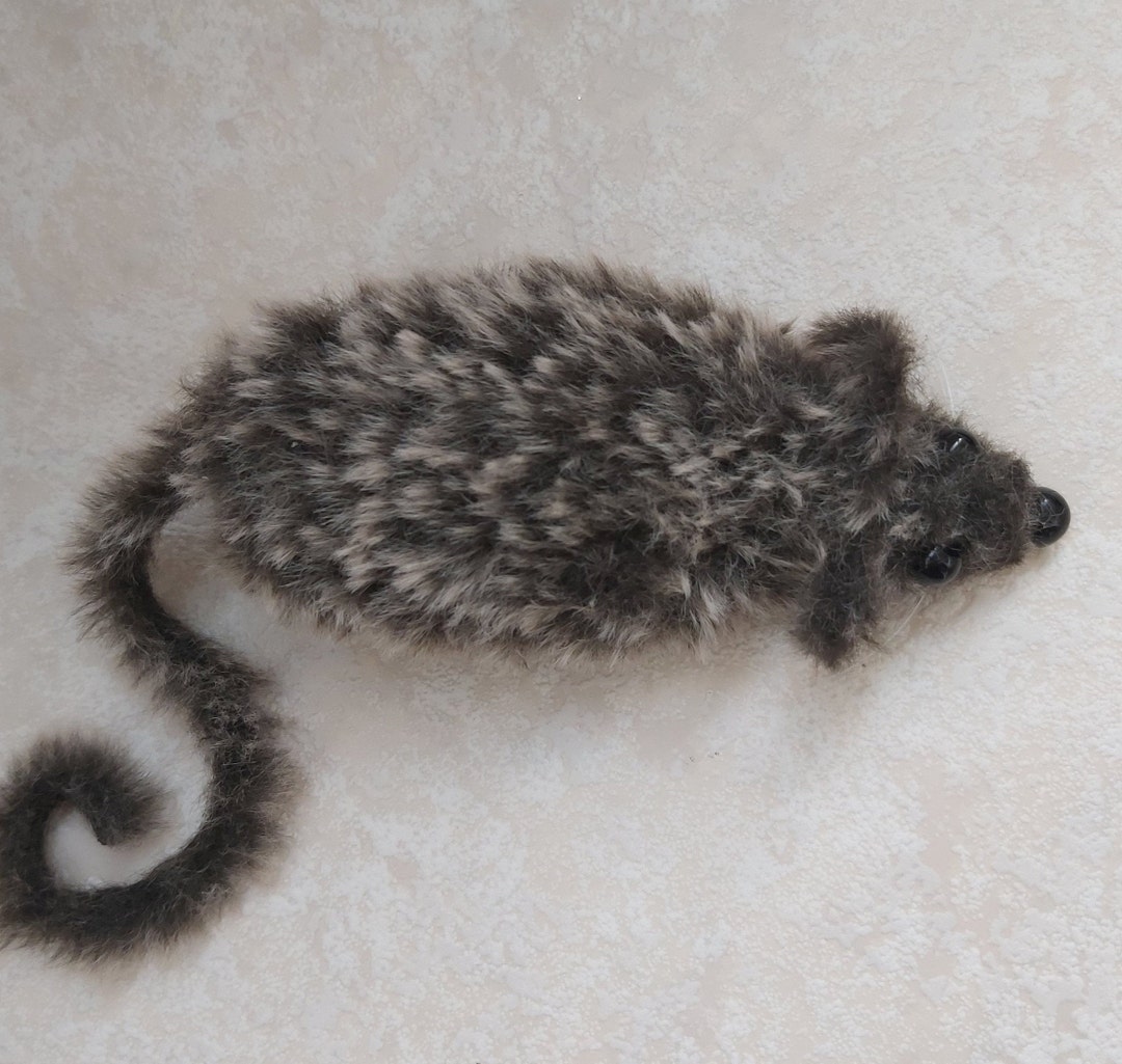 Handmade Gray Mouse Toy - Etsy