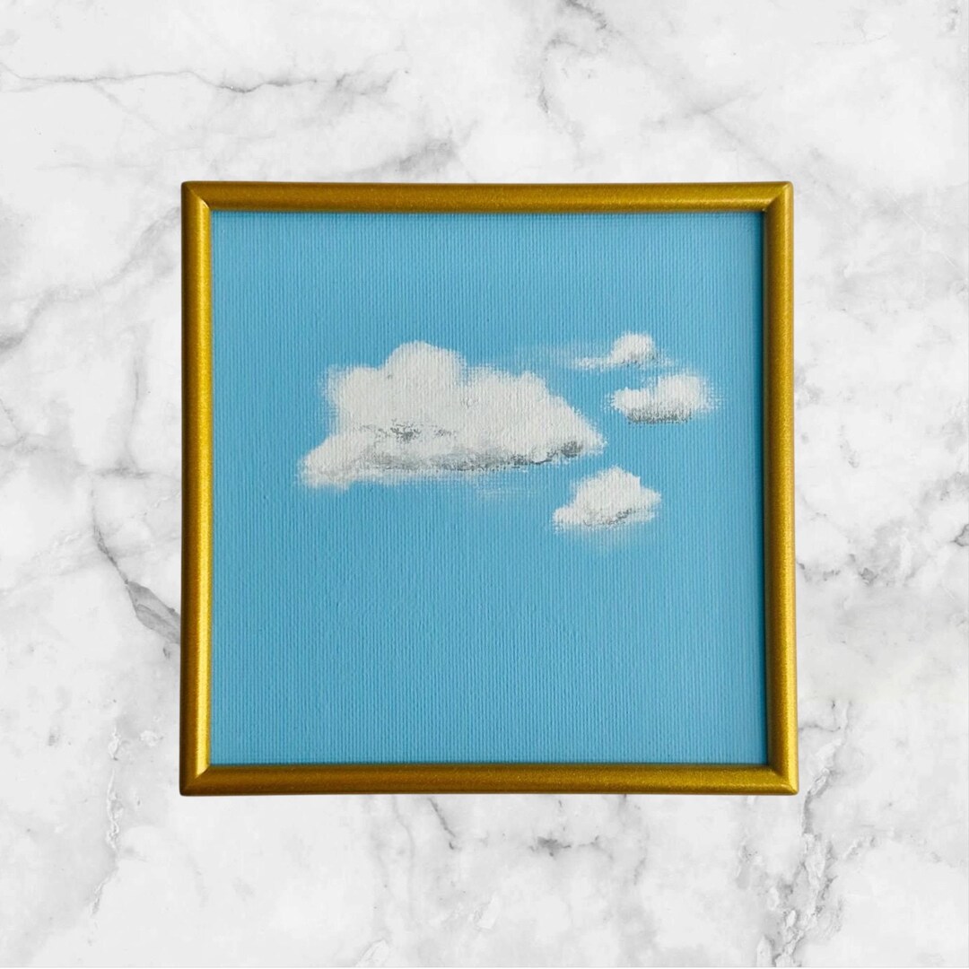 Original Mini Painting / Mini Art / Small Art / Framed Print / Vintage ...