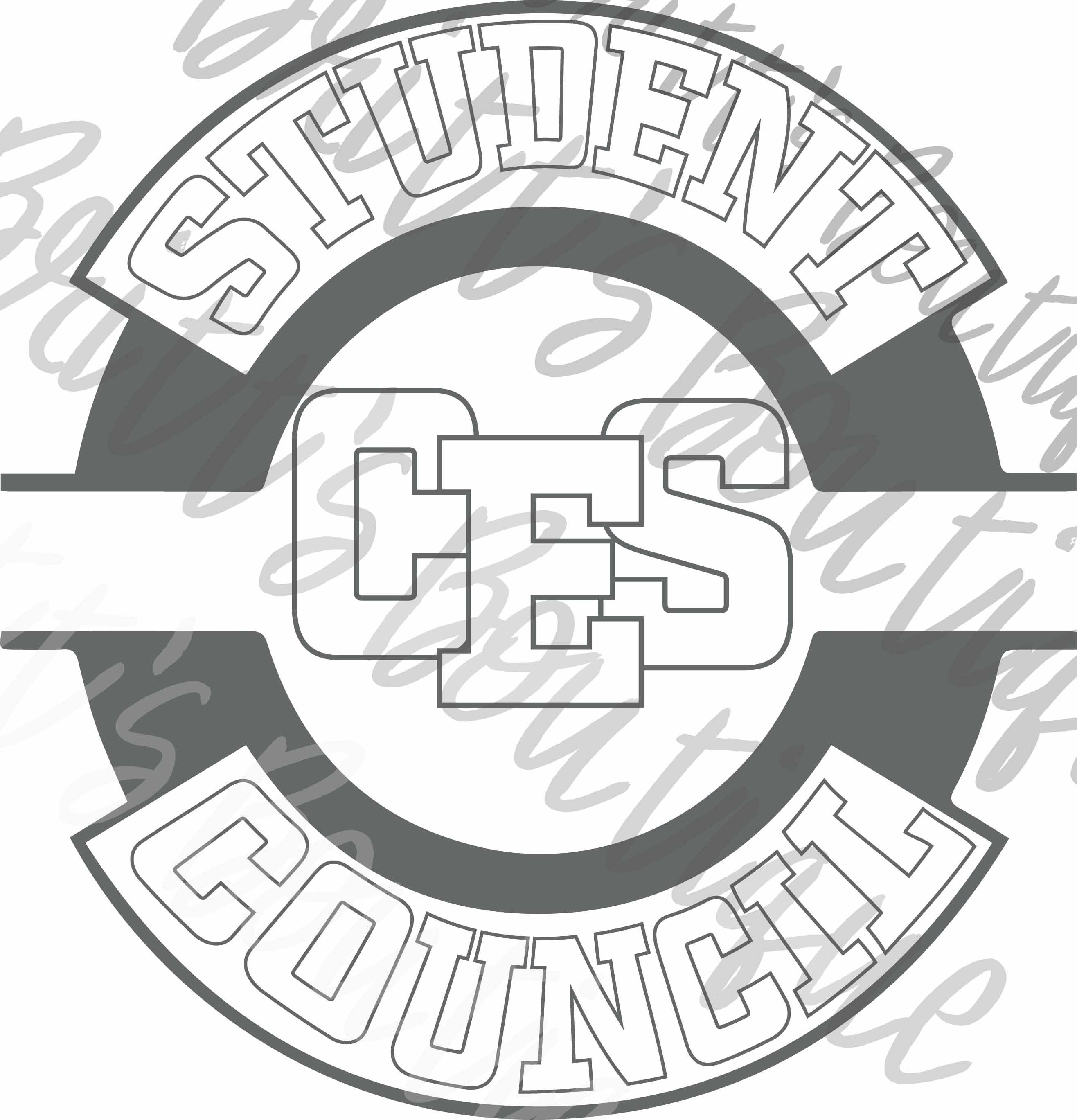 Student Council Logo Black And White